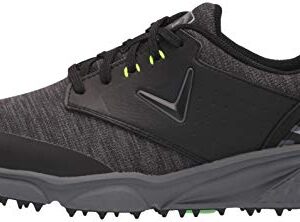 Callaway Men's Coronado v2 SL Golf Shoe, Black/Grey, 9.5