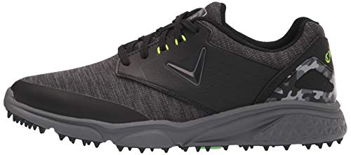 Callaway Men's Coronado v2 SL Golf Shoe, Black/Grey, 9.5