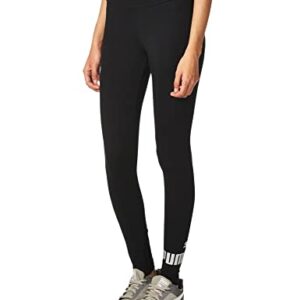 PUMA womens Essentials Logo Leggings, Puma Black, Large US