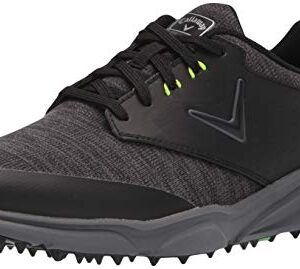 Callaway Men's Coronado v2 SL Golf Shoe, Black/Grey, 9.5