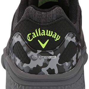 Callaway Men's Coronado v2 SL Golf Shoe, Black/Grey, 9.5