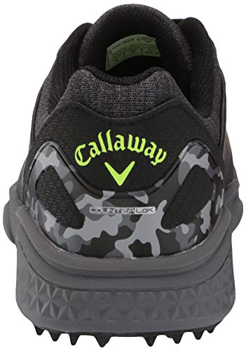 Callaway Men's Coronado v2 SL Golf Shoe, Black/Grey, 9.5