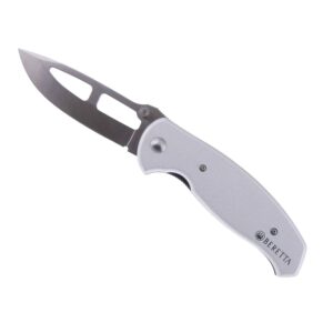 beretta airlight iii medium silver aus 8 steel abrasion & corrosion resistant pocket outdoor camping hunting folding knife