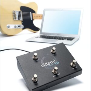 Vidami YouTube Hands Free Video Controller for PC or Mac - Foot pedal controller for Video Looping - Helps Musicians Slow Down & Loop Online Videos for Faster Learning - Made in the USA