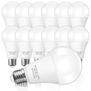 prosperbiz 150-200w equivalent 23w led bulb, a21 led super bright light bulb, 2500 lumens, daylight white 5000k for home, office, store, garage, warehouse, garden, commercial lighting