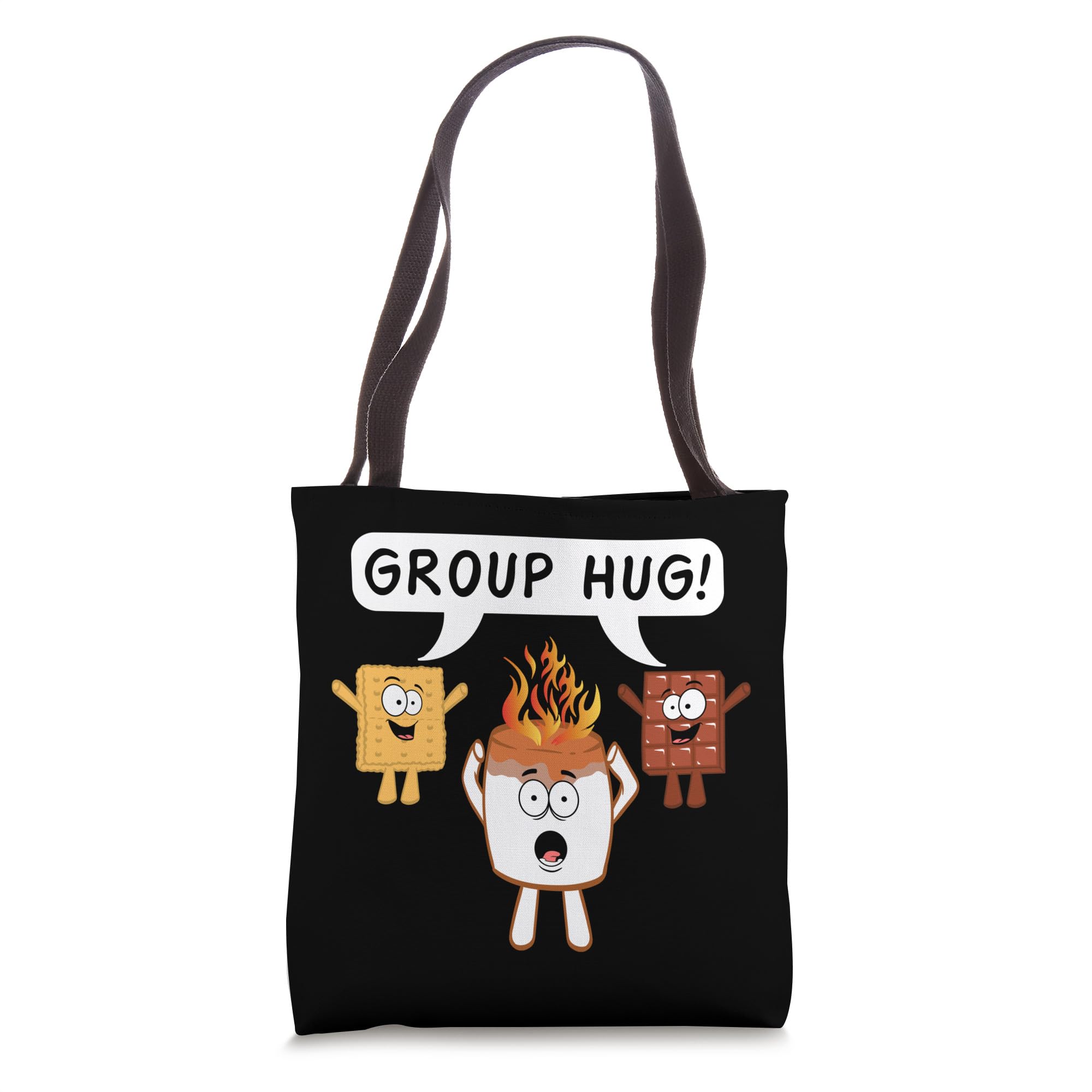 Group Hug S'mores Camping Bonefire Chocolate Marshmallow Tote Bag