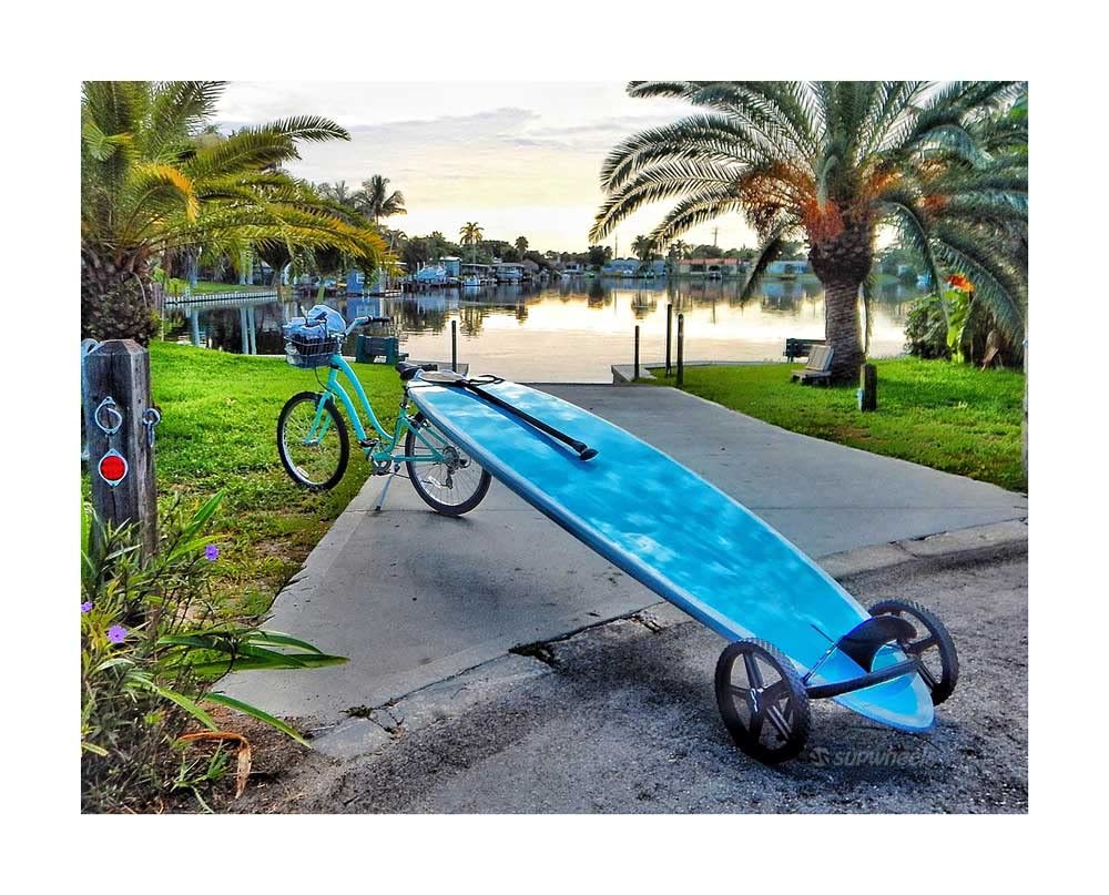 SUP Wheels | Walk or Bike Bundle | Wheel Carry + Bike Strap Handle Combo