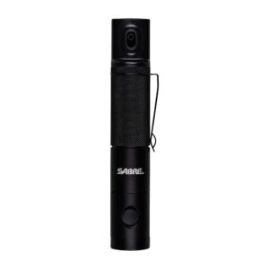 sabre pepperlight 2-in-1 flashlight pepper spray, ultra-bright 750 lumen flashlight, visible up to 540-feet (165-meters), protect aginst multiple threats with 25 bursts, ipx6 water-resistant rated