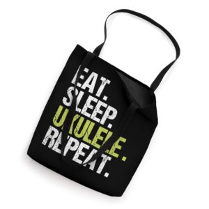 Eat Sleep Ukulele Repeat Music Lover Christmas Gift Tote Bag