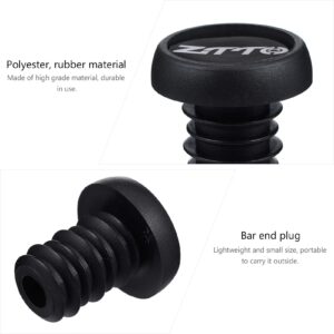 1 Pair Bicycle Handlebar Plug Grip End Cap Bike Grips Caps End Plugs Bike Handlebar Ends Handlebar Cap Handlebar Extenders Bike Handle Bars Road Bike Bar Ends High Polyester Rubber