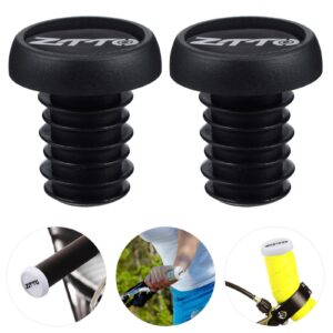 1 Pair Bicycle Handlebar Plug Grip End Cap Bike Grips Caps End Plugs Bike Handlebar Ends Handlebar Cap Handlebar Extenders Bike Handle Bars Road Bike Bar Ends High Polyester Rubber