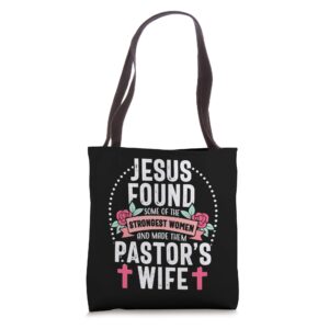 pastor wife proud jesus christian church appreciation gift tote bag