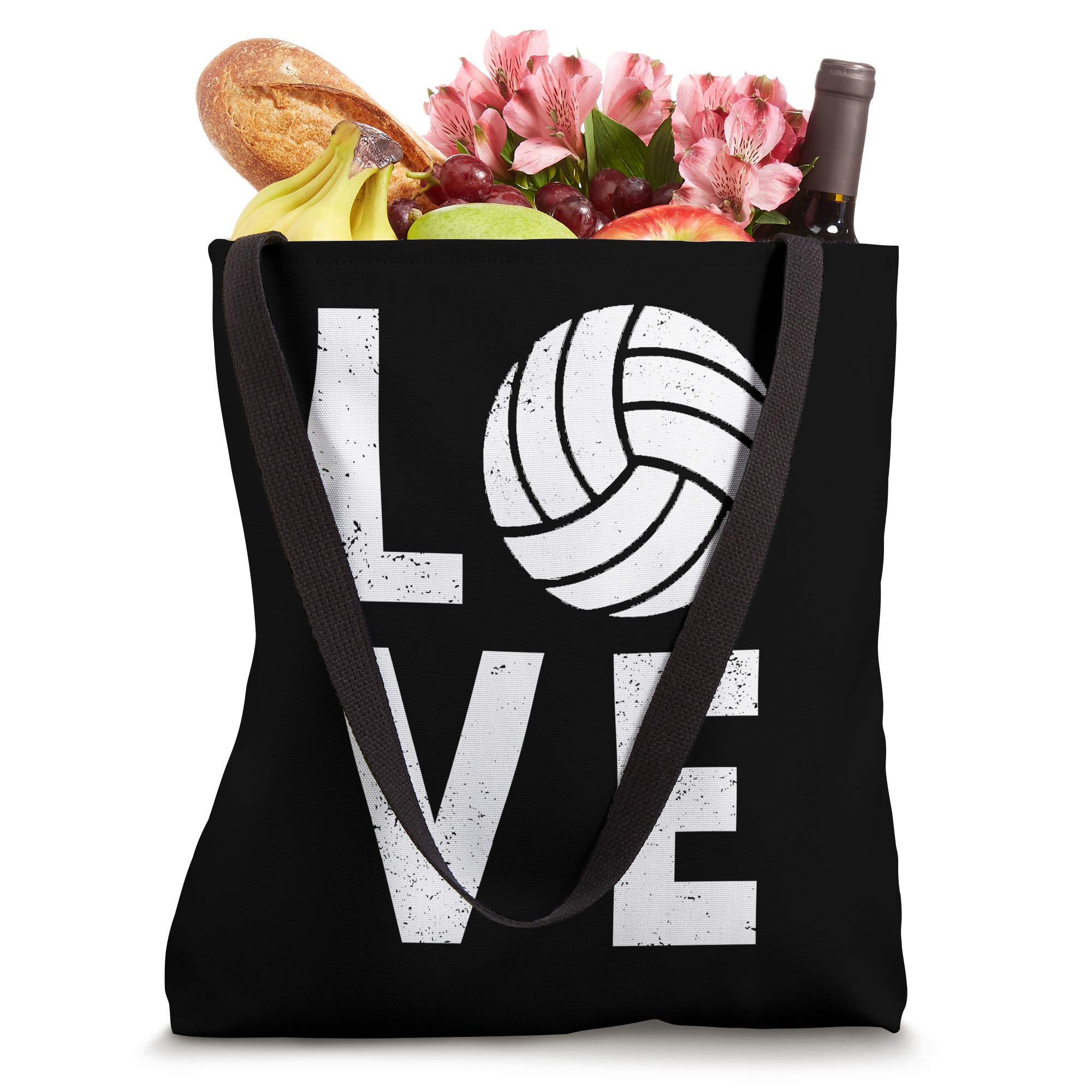 Love Volleyball Team Volleyball Tote Bag