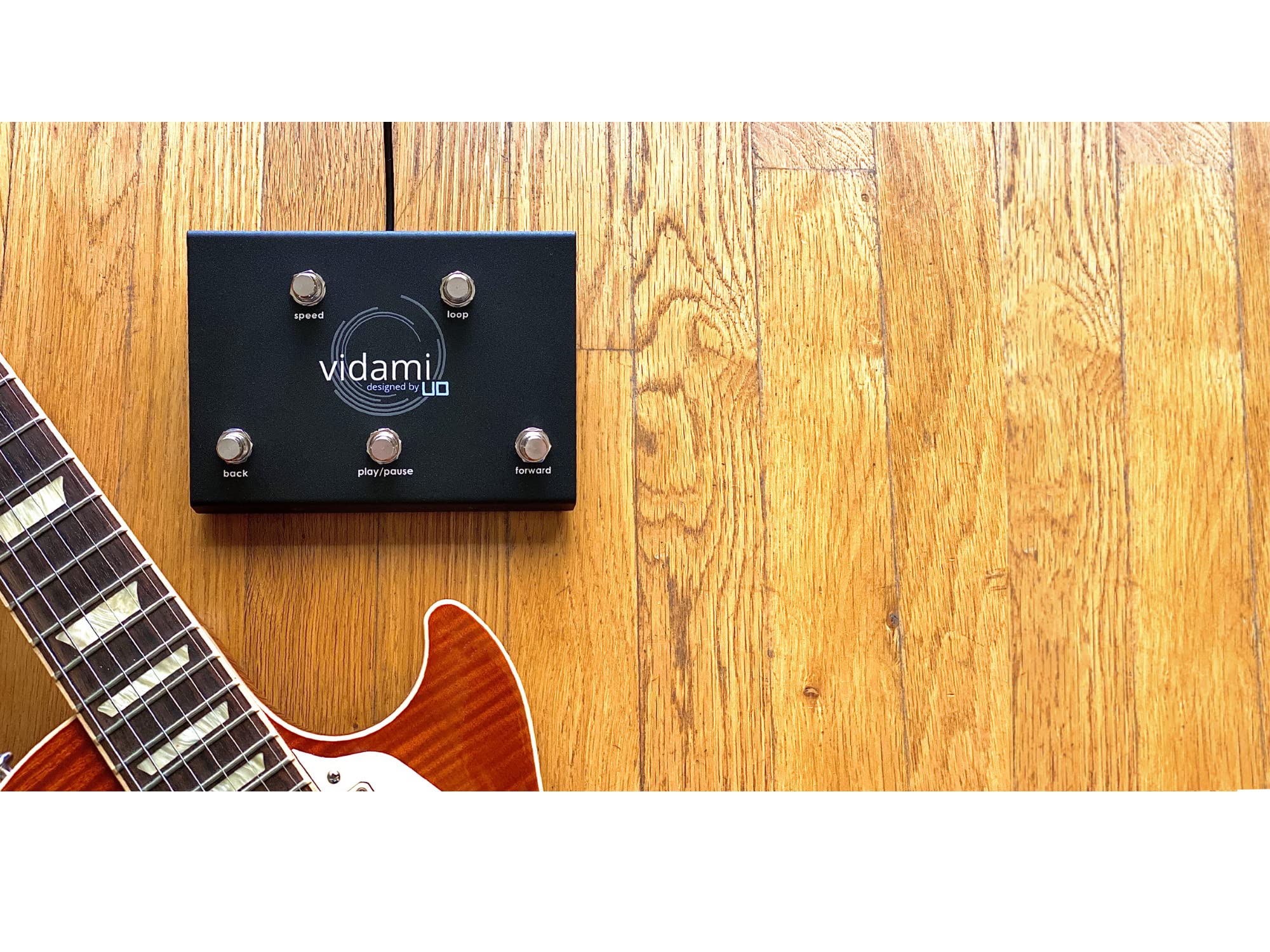 Vidami YouTube Hands Free Video Controller for PC or Mac - Foot pedal controller for Video Looping - Helps Musicians Slow Down & Loop Online Videos for Faster Learning - Made in the USA