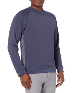 adidas men's adicross evolution crewneck sweatshirt, midnight heather grey, large