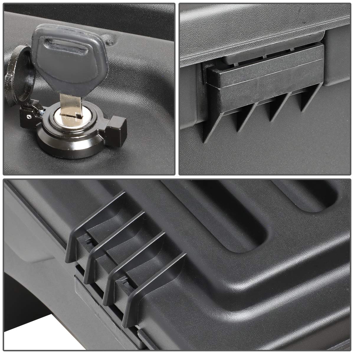 Auto Dynasty Left+Right Side Truck Bed Wheel Well Storage Case Tool Box w/Lock Compatible with Ford F-150 15-20