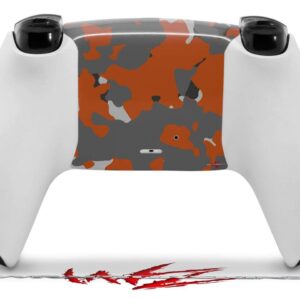 WraptorSkinz Skin Wrap compatible with Sony PS5 DualSense Controller WraptorCamo Old School Camouflage Camo Orange Burnt (CONTROLLER NOT INCLUDED)