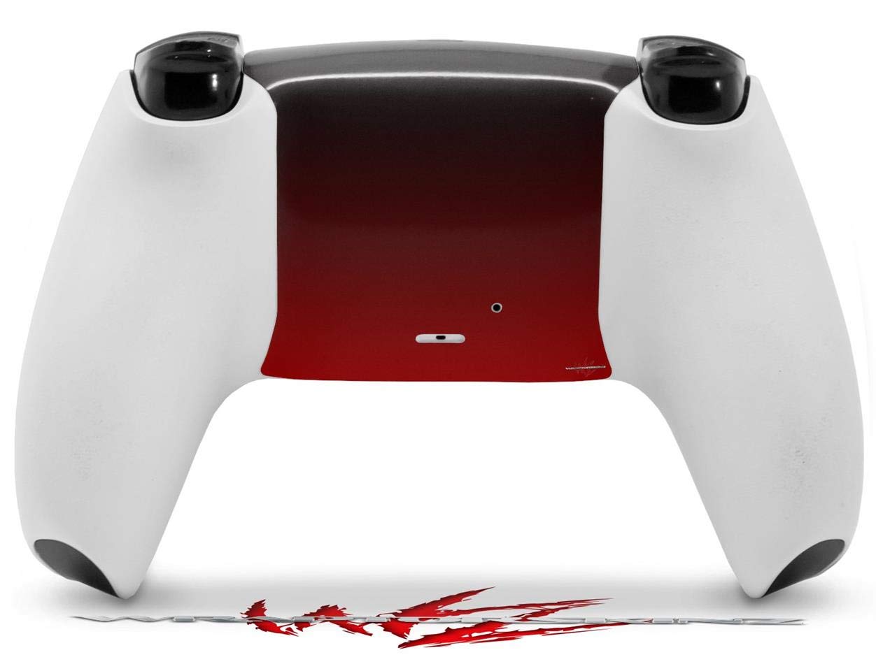 WraptorSkinz Skin Wrap compatible with Sony PS5 DualSense Controller Smooth Fades Red Black (CONTROLLER NOT INCLUDED)