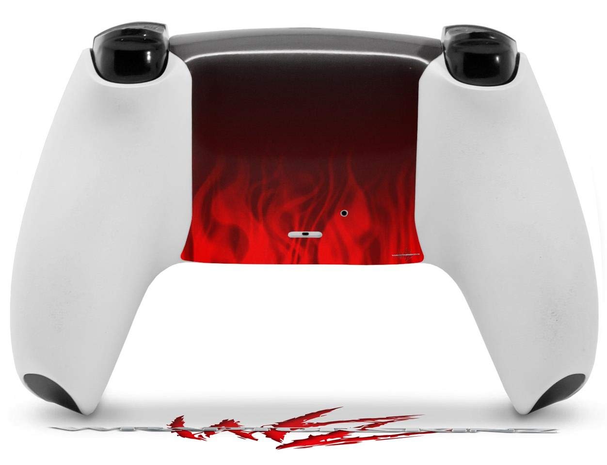 WraptorSkinz Skin Wrap compatible with Sony PS5 DualSense Controller Fire Red (CONTROLLER NOT INCLUDED)