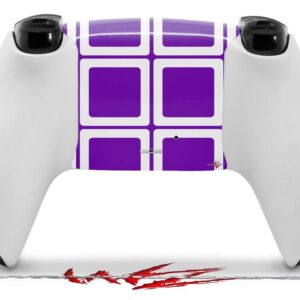 WraptorSkinz Skin Wrap compatible with Sony PS5 DualSense Controller Squared Purple (CONTROLLER NOT INCLUDED)