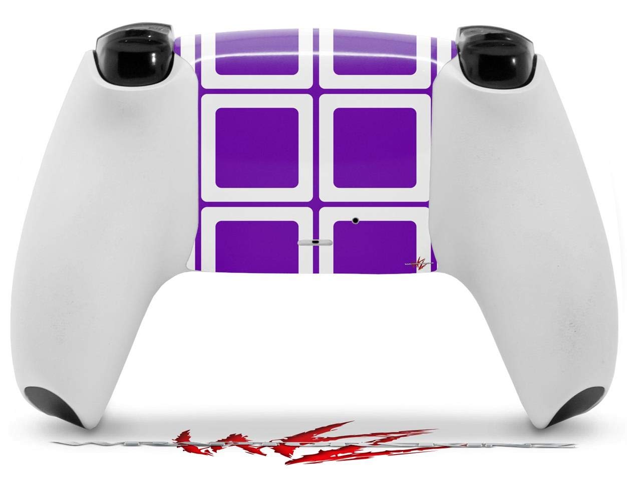 WraptorSkinz Skin Wrap compatible with Sony PS5 DualSense Controller Squared Purple (CONTROLLER NOT INCLUDED)