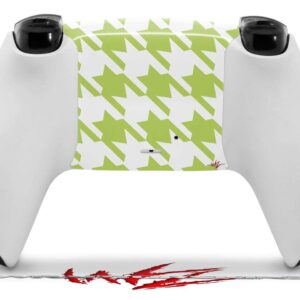 WraptorSkinz Skin Wrap Compatible with Sony PS5 DualSense Controller Houndstooth Sage Green (Controller NOT Included)