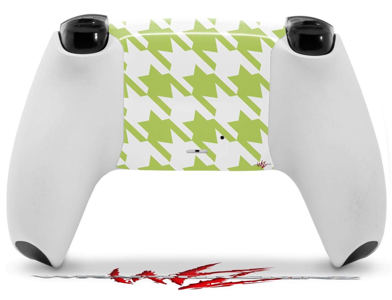 WraptorSkinz Skin Wrap Compatible with Sony PS5 DualSense Controller Houndstooth Sage Green (Controller NOT Included)