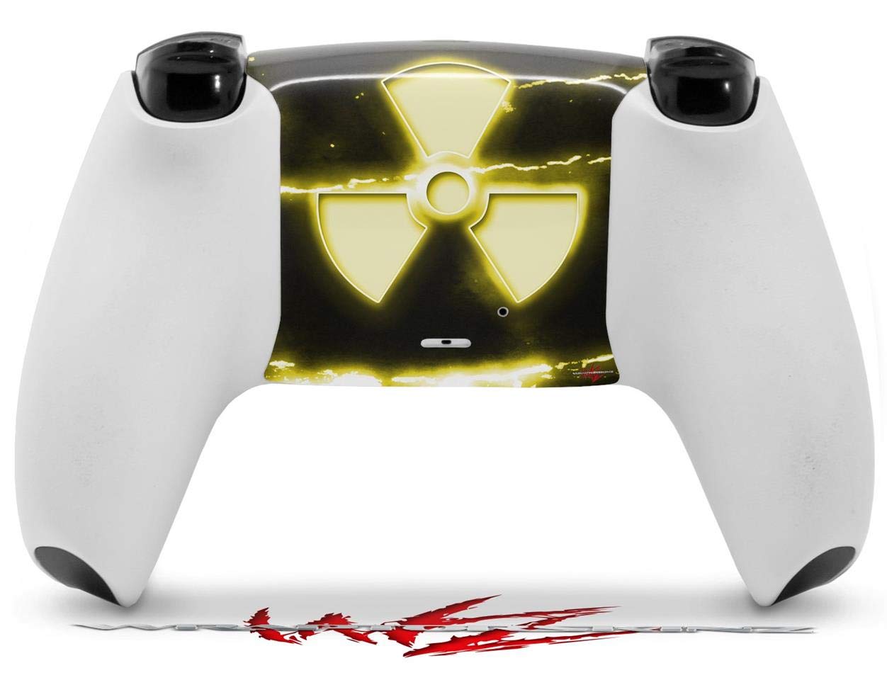 WraptorSkinz Skin Wrap compatible with Sony PS5 DualSense Controller Radioactive Yellow (CONTROLLER NOT INCLUDED)