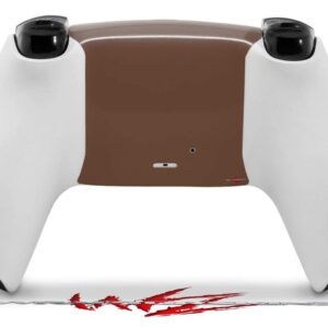 WraptorSkinz Skin Wrap compatible with Sony PS5 DualSense Controller Solids Collection Chocolate Brown (CONTROLLER NOT INCLUDED)