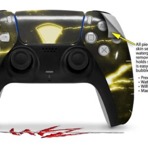 WraptorSkinz Skin Wrap compatible with Sony PS5 DualSense Controller Radioactive Yellow (CONTROLLER NOT INCLUDED)