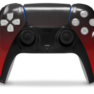 WraptorSkinz Skin Wrap compatible with Sony PS5 DualSense Controller Smooth Fades Red Black (CONTROLLER NOT INCLUDED)