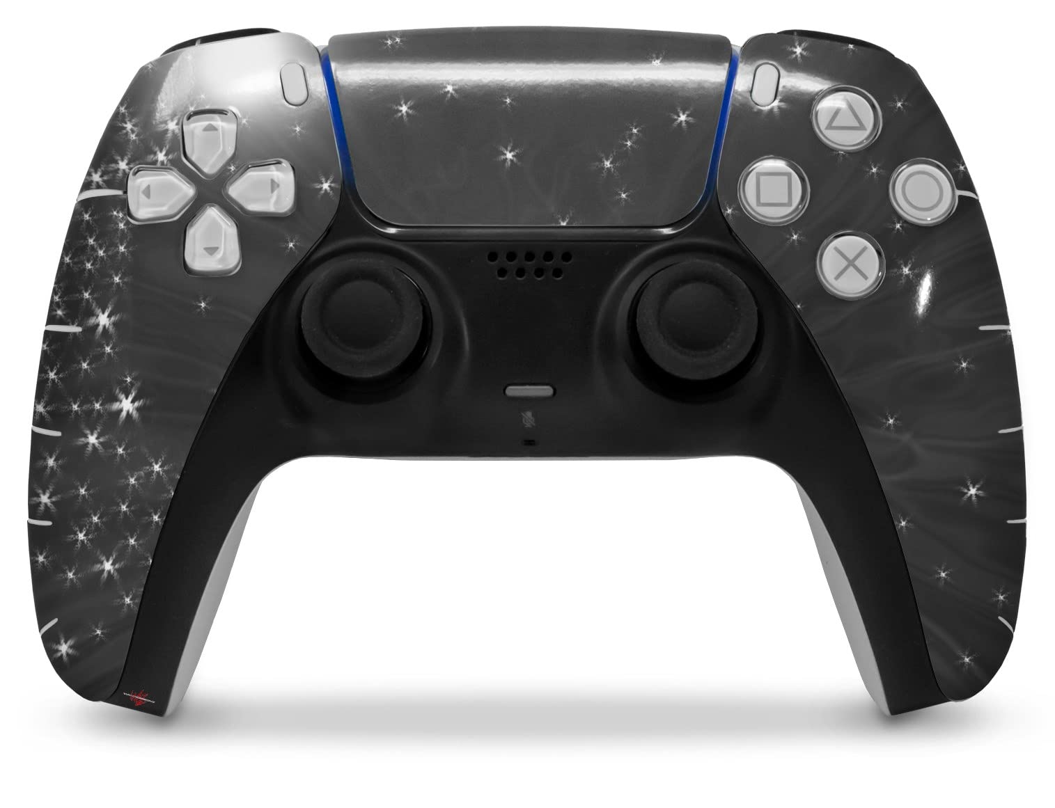 WraptorSkinz Skin Wrap compatible with Sony PS5 DualSense Controller Stardust Black (CONTROLLER NOT INCLUDED)