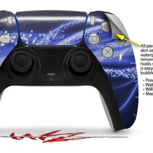 WraptorSkinz Skin Wrap compatible with Sony PS5 DualSense Controller Mystic Vortex Blue (CONTROLLER NOT INCLUDED)