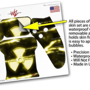 WraptorSkinz Skin Wrap compatible with Sony PS5 DualSense Controller Radioactive Yellow (CONTROLLER NOT INCLUDED)