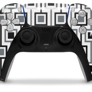 WraptorSkinz Skin Wrap compatible with Sony PS5 DualSense Controller Squares In Squares (CONTROLLER NOT INCLUDED)