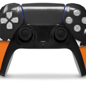 WraptorSkinz Skin Wrap compatible with Sony PS5 DualSense Controller Ripped Colors Black Orange (CONTROLLER NOT INCLUDED)