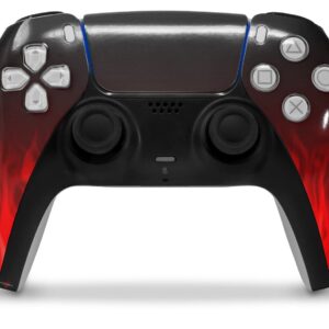 WraptorSkinz Skin Wrap compatible with Sony PS5 DualSense Controller Fire Red (CONTROLLER NOT INCLUDED)