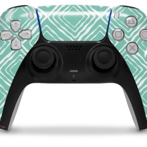 WraptorSkinz Skin Wrap compatible with Sony PS5 DualSense Controller Wavey Seafoam Green (CONTROLLER NOT INCLUDED)