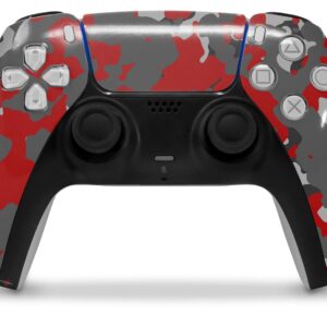 WraptorSkinz Skin Wrap compatible with Sony PS5 DualSense Controller WraptorCamo Old School Camouflage Camo Red (CONTROLLER NOT INCLUDED)