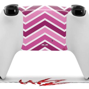 WraptorSkinz Skin Wrap compatible with Sony PS5 DualSense Controller Zig Zag Pinks (CONTROLLER NOT INCLUDED)