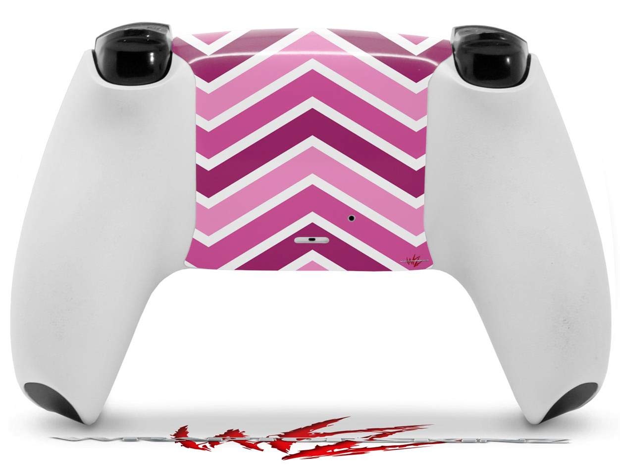 WraptorSkinz Skin Wrap compatible with Sony PS5 DualSense Controller Zig Zag Pinks (CONTROLLER NOT INCLUDED)