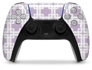 wraptorskinz skin wrap compatible with sony ps5 dualsense controller boxed lavender (controller not included)