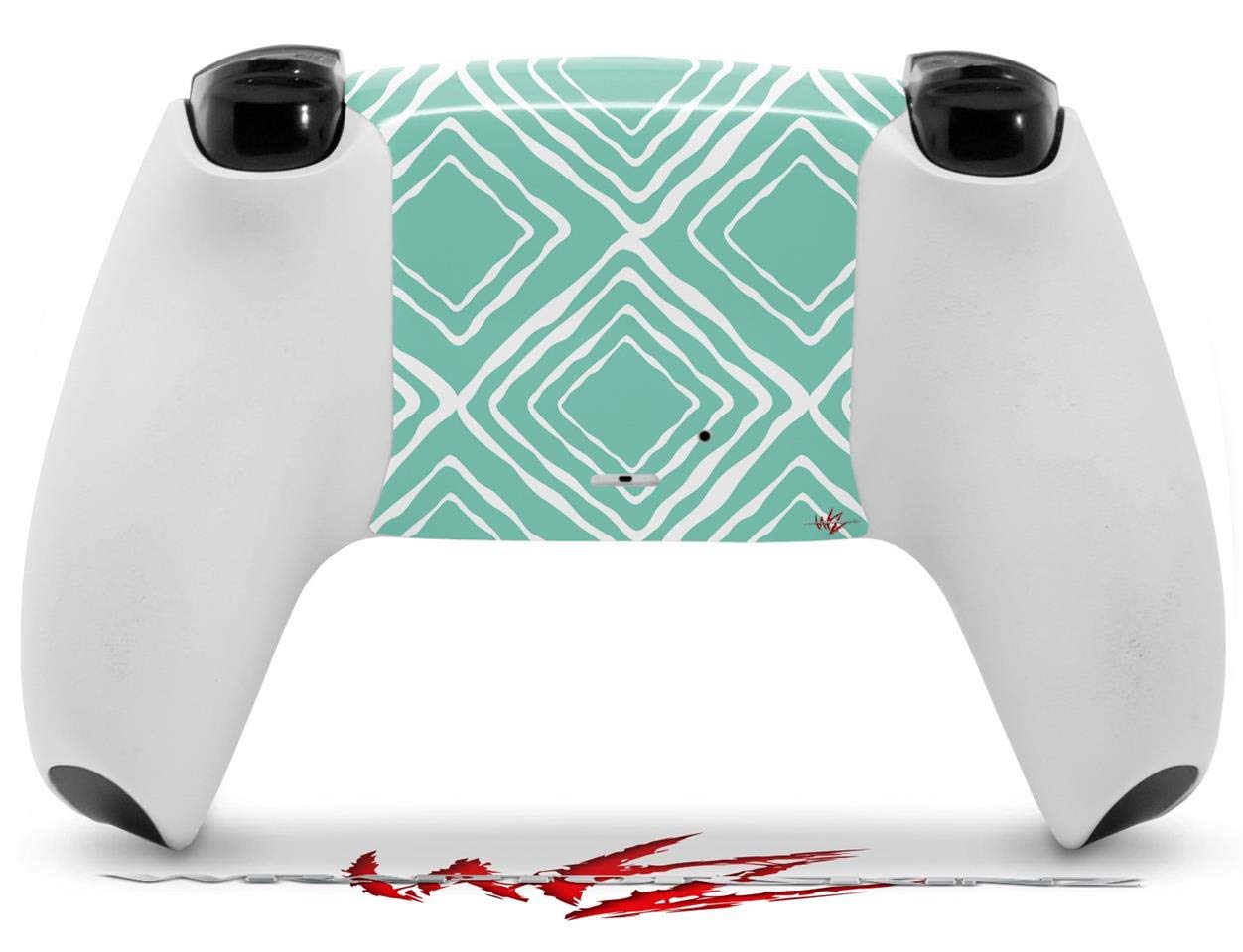 WraptorSkinz Skin Wrap compatible with Sony PS5 DualSense Controller Wavey Seafoam Green (CONTROLLER NOT INCLUDED)