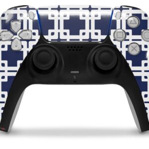 WraptorSkinz Skin Wrap compatible with Sony PS5 DualSense Controller Boxed Navy Blue (CONTROLLER NOT INCLUDED)