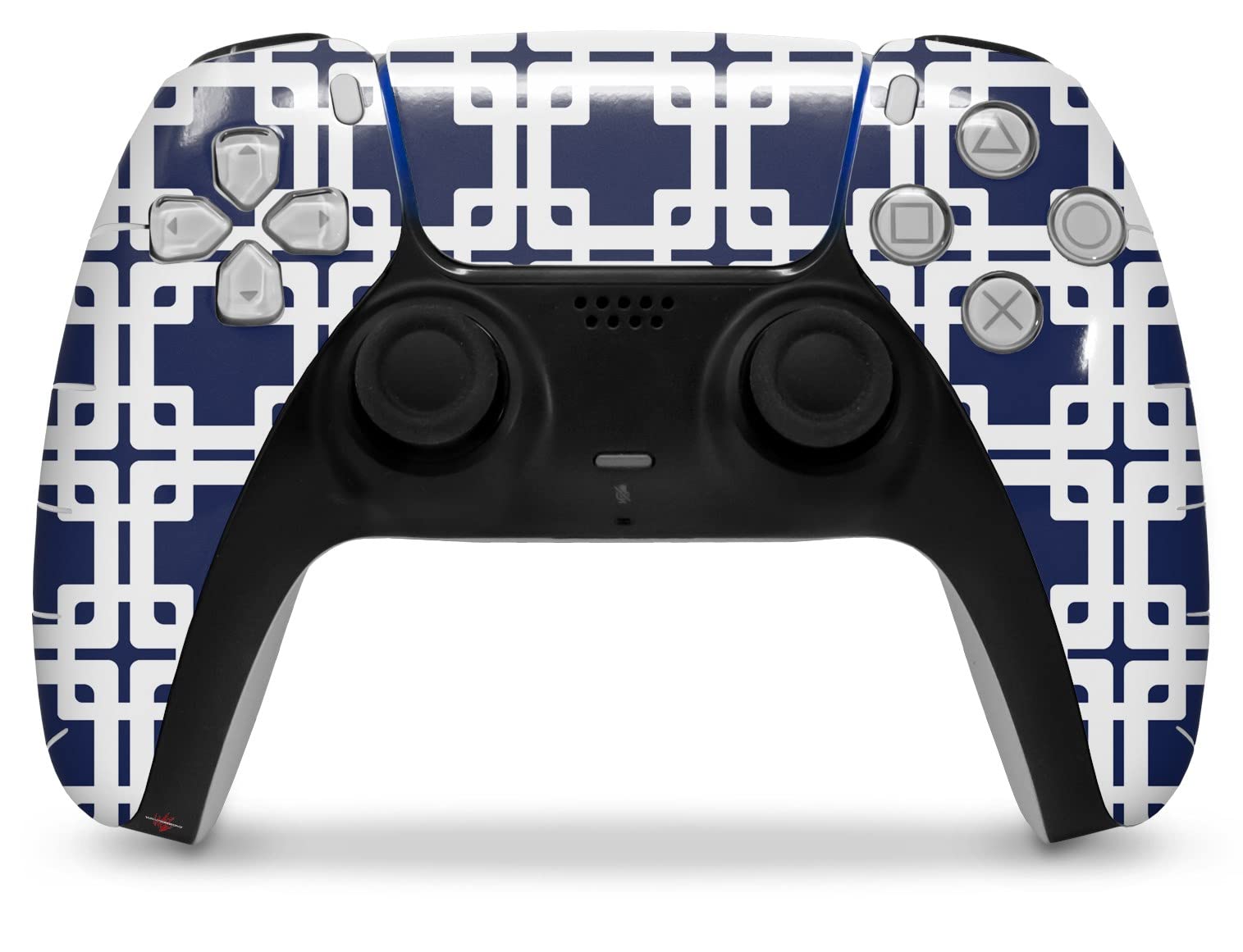 WraptorSkinz Skin Wrap compatible with Sony PS5 DualSense Controller Boxed Navy Blue (CONTROLLER NOT INCLUDED)