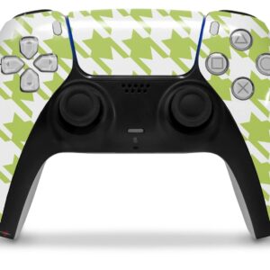 WraptorSkinz Skin Wrap Compatible with Sony PS5 DualSense Controller Houndstooth Sage Green (Controller NOT Included)