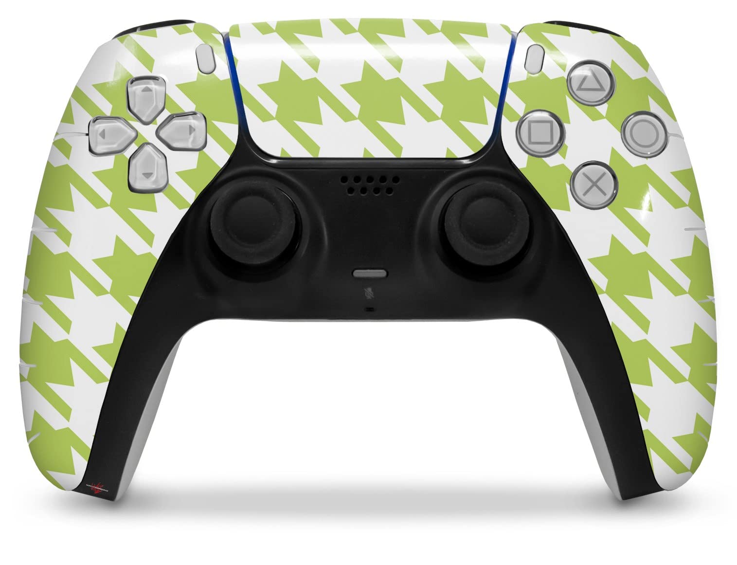 WraptorSkinz Skin Wrap Compatible with Sony PS5 DualSense Controller Houndstooth Sage Green (Controller NOT Included)