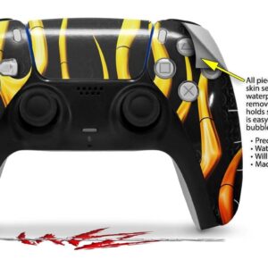 WraptorSkinz Skin Wrap compatible with Sony PS5 DualSense Controller Metal Flames (CONTROLLER NOT INCLUDED)