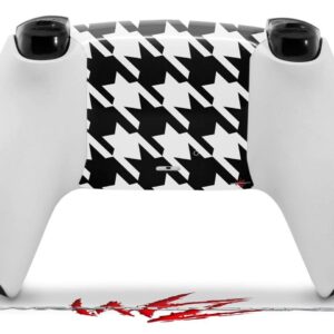 WraptorSkinz Skin Wrap compatible with Sony PS5 DualSense Controller Houndstooth White (CONTROLLER NOT INCLUDED)