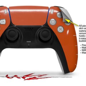 WraptorSkinz Skin Wrap compatible with Sony PS5 DualSense Controller Solids Collection Burnt Orange (CONTROLLER NOT INCLUDED)